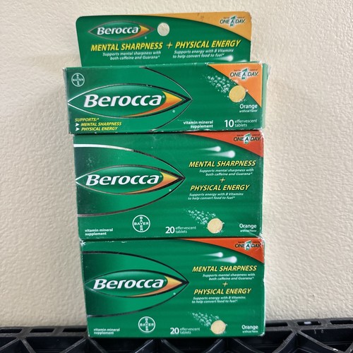 Berocca Bayer Effervescent 50 Tablets Orange Mental Sharpness and ...