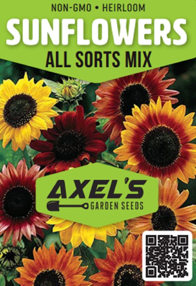 Sunflower Seed Mix - Vibrant Heirloom Blooms - Free Shipping - 9 Mixed ...