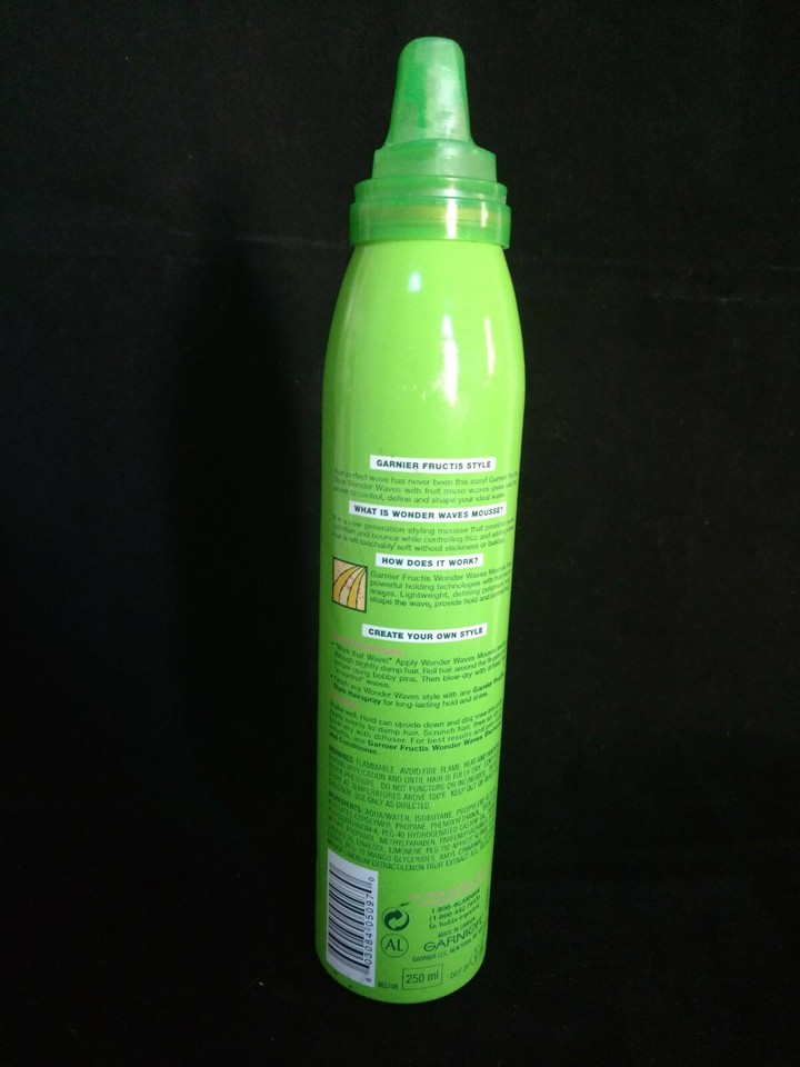 Garnier Fructis Wonder Waves wave defining Mousse Strong Hold Frizz ...