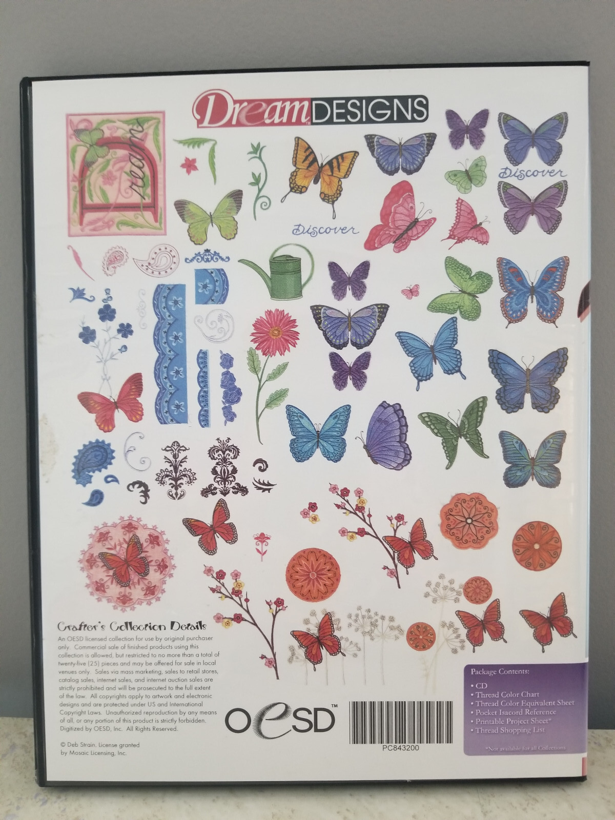 OESD Machine Embroidery Design #843 Butterfly Dreams | eBay