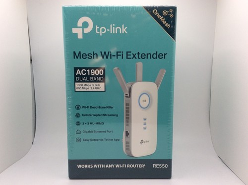 TP-Link RE550 AC1900 Wireless Dual Band Wi-Fi Range Extender Booster ...