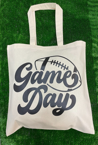 Football Game Day Reusable Canvas Tote Bag | eBay