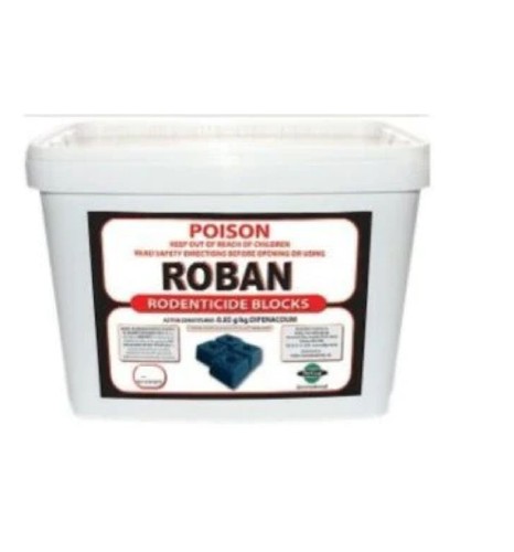 2kg ROBAN WAX BLOCKS-RODENT MICE MOUSE RAT POISON MUCH SAFER FOR CATS ...