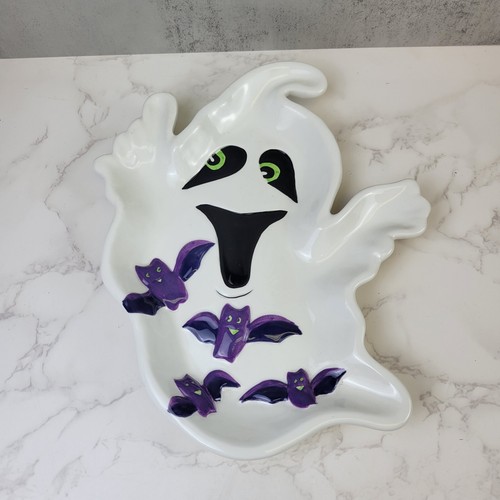 Vintage Garden Ridge Halloween Friendly Ghost Ceramic Bowl Dish | eBay