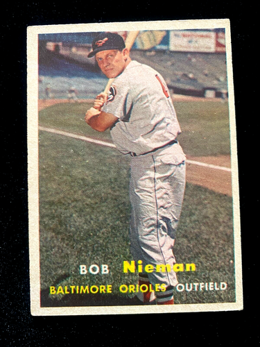 1957 TOPPS BASEBALL #14 - BOB NIEMAN -BALTIMORE ORIOLES - EXC - NMT | eBay
