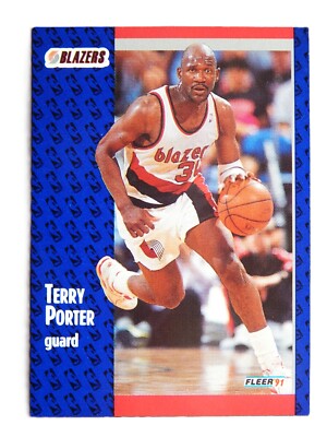 Terry Porter #171 Fleer 1991 Basketball Card (Portland Trail Blazers ...