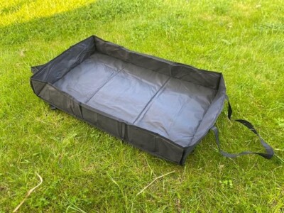 Carp Fishing Roll Up Unhooking Mat WITH SIDES Carry Cradle Black | eBay UK
