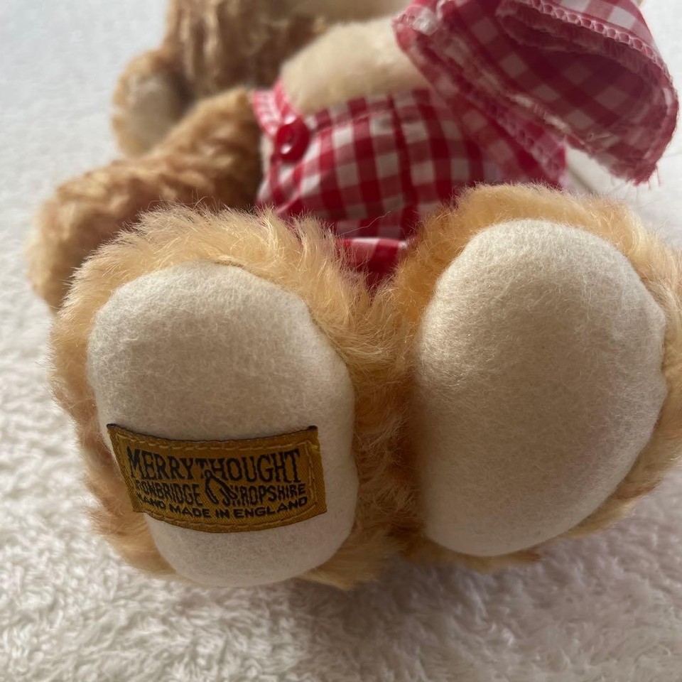 Merrythought Punky Cream Teddy Bear 30cm Limited Edition 60pcs Used | eBay