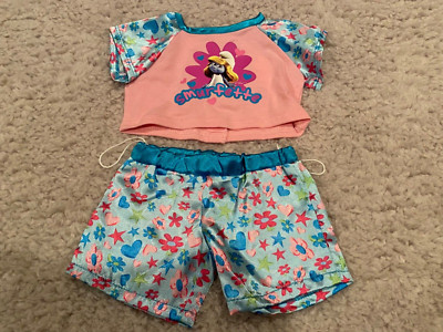 Build A Bear Smurfette Pajamas Set Blue Pink Smurfs | eBay