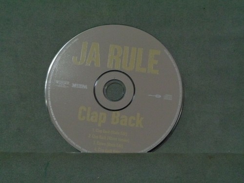 NO CASE CD: DISC ONLY JA RULE CLAP BACK CD SINGLE 2003 4 TRACKS ...