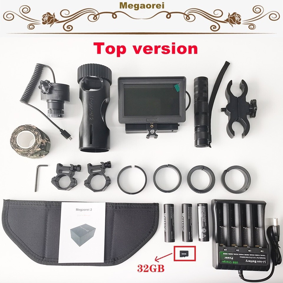 Day & Night Vision Rifle Scope Hunting Sight Infrared 850nm LED IR ...