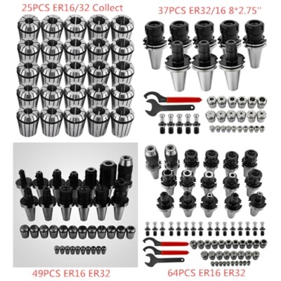 ER16/ER32/Collet Chuck, Spring Collet, CAT40 Tooling Kit 40Cr Frame ...