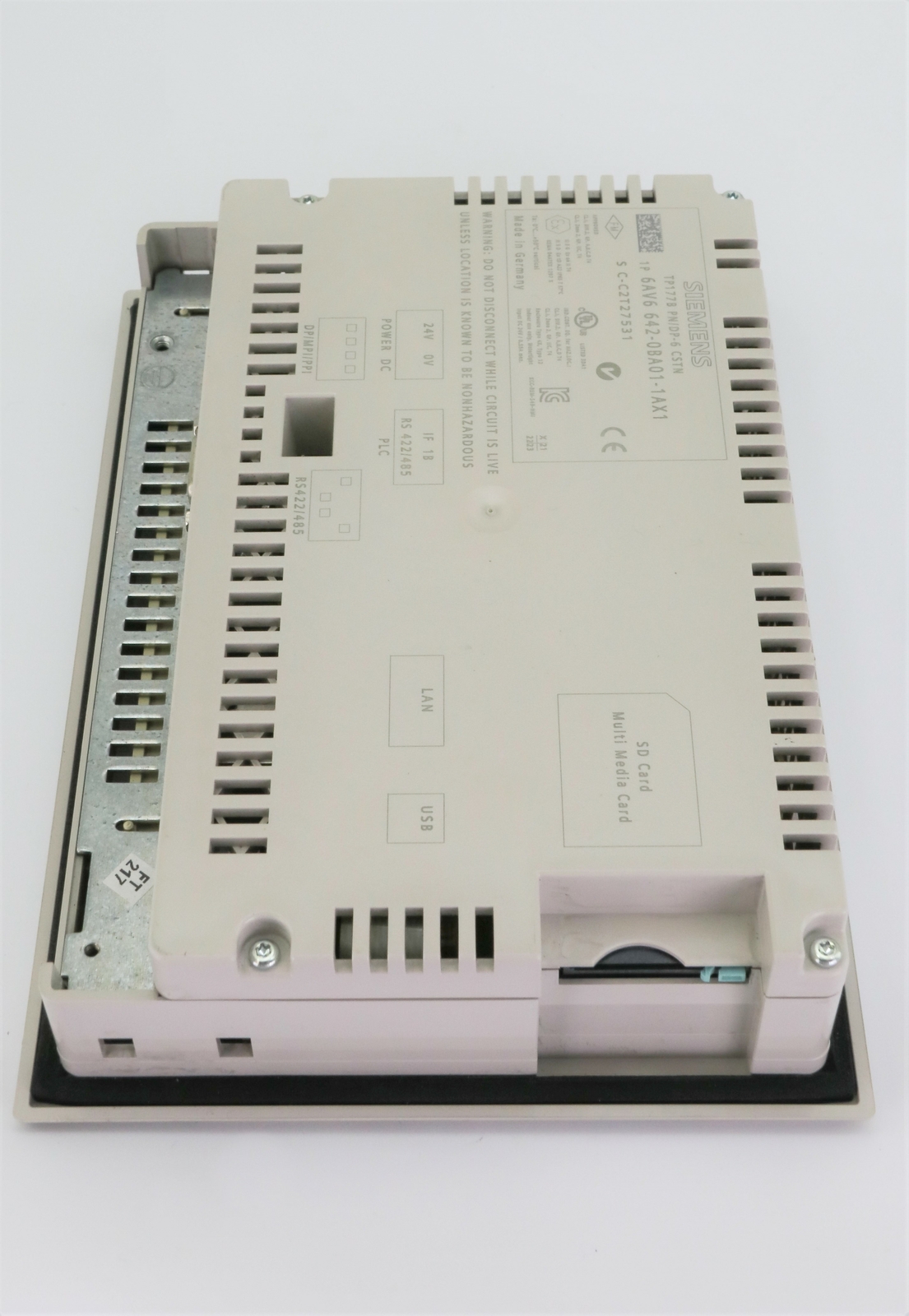 12894 SIEMENS SIMATIC TP177B 5.7" COLORS TOUCH SCRN DISPLAY 6AV6 642 ...