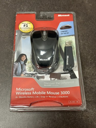 Genuine OEM Microsoft Wireless Mobile Mouse 3000 PC| Mac USB MODEL 1359 ...