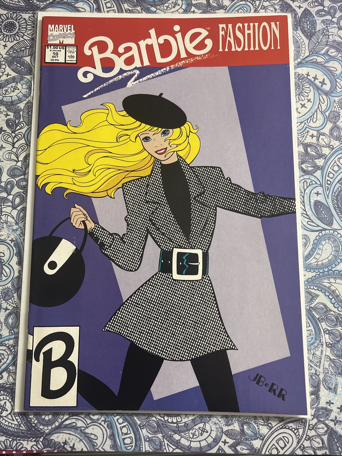 BARBIE FASHION #10 JUNE BRIGMAN BARET COVER 1991 marvel comics anna ...