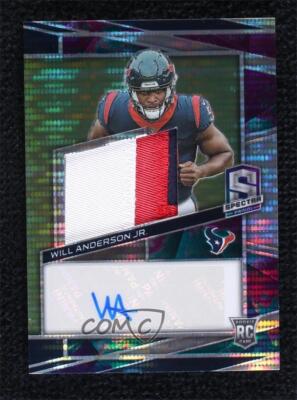 2023 Spectra Celestial Prizm 57/75 Will Anderson Jr RPA Rookie Patch ...
