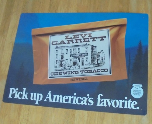 Levi Garrett and Sons America Favorite Chewing Tobacco Store Metal Tin ...