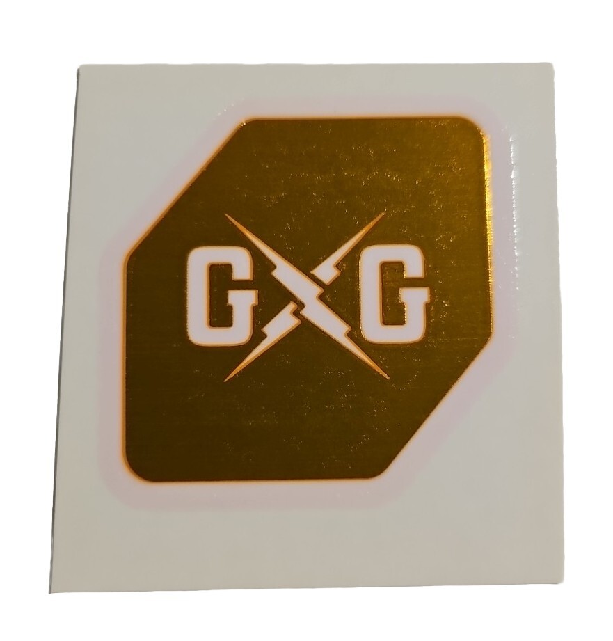 Guerrilla Gravity OEM Frame Decal "GG" Logo 1.5" x 1.5" Gold | eBay