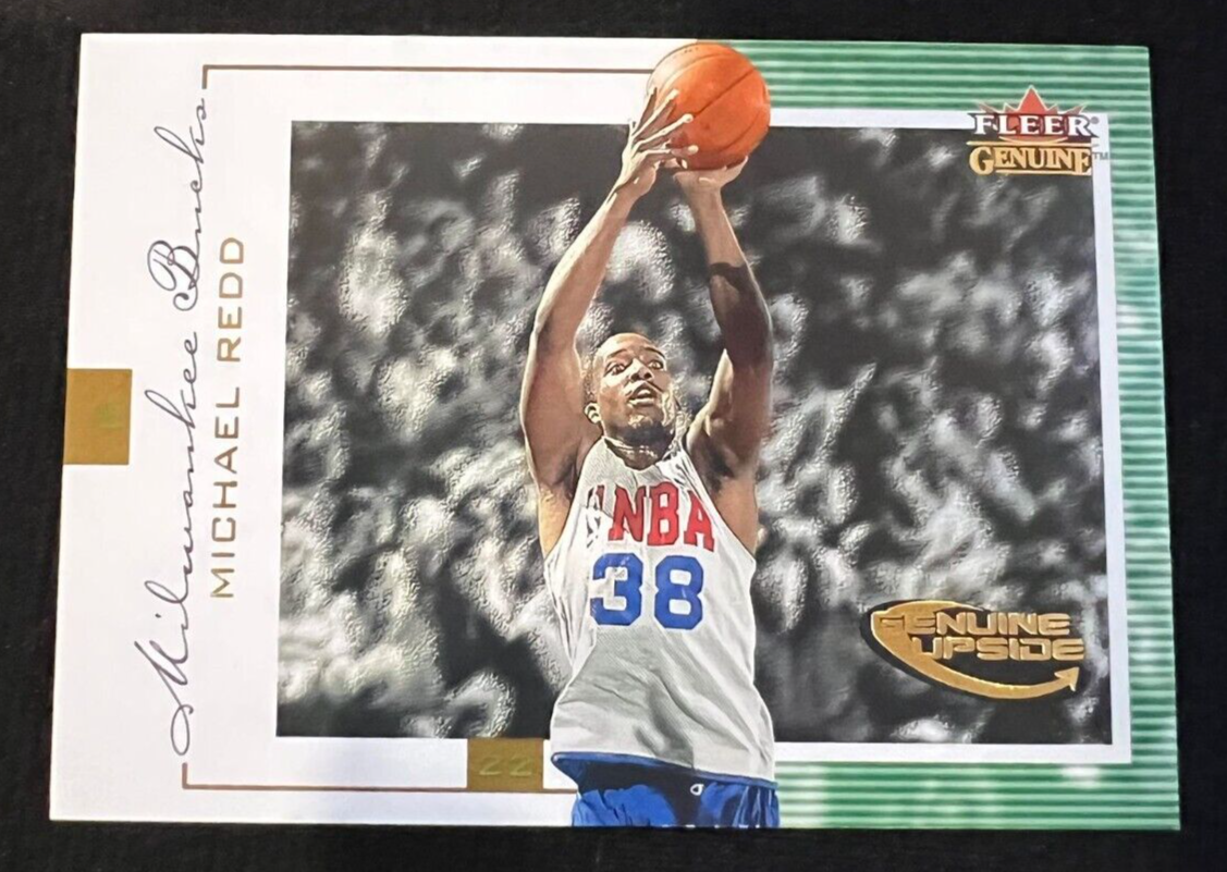 MICHAEL REDD Milwaukee Bucks 2000-01 Fleer Genuine #116 Rookie RC #0179 ...