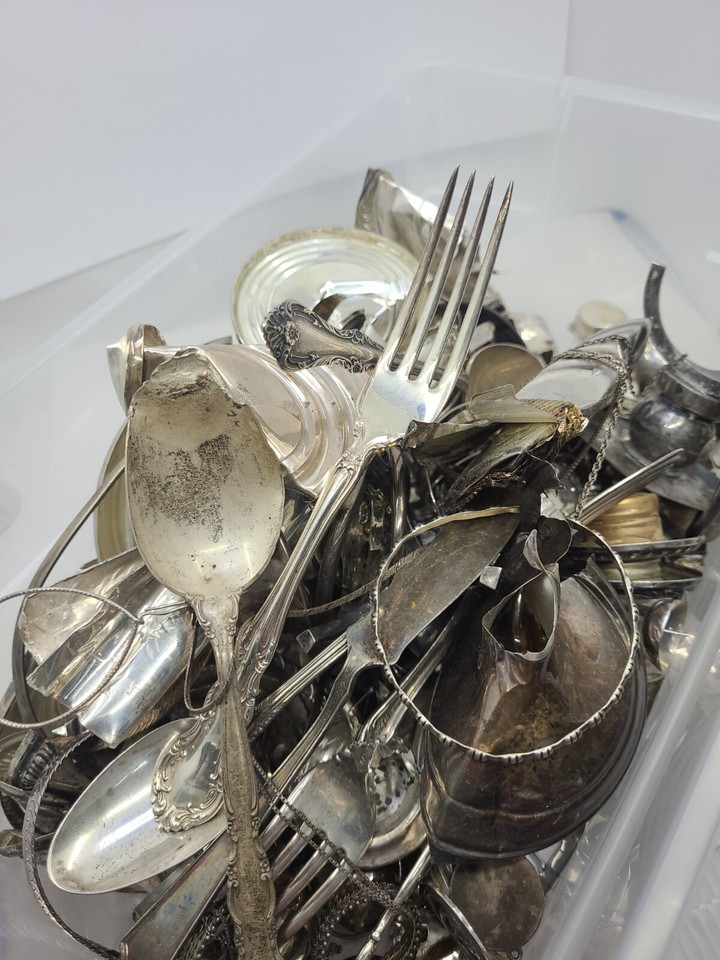 Read 925 STERLING SILVER SCRAP LOT craft Recycle Bullion 50 grams Clean ...