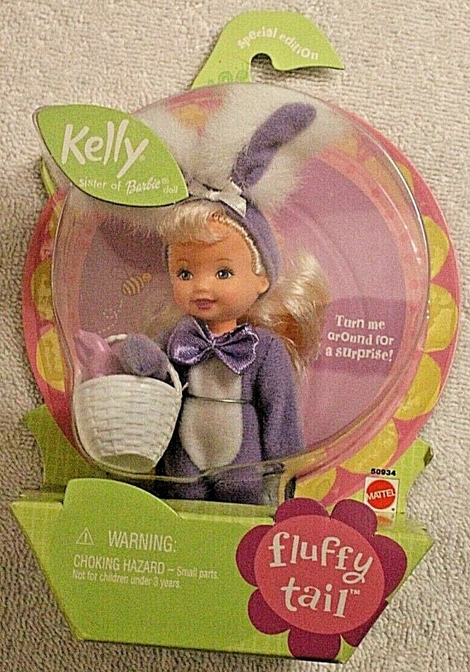 NRFB VINTAGE LOT OF 3 RARE 2001 KELLY FLUFFY TAIL BUNNY EASTER RABBIT ...