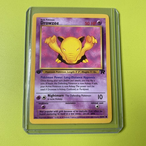 Drowzee Rocket Set 54/82 First Edition Pokemon Trading Card | eBay