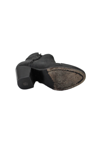 Rag & Bone Women's Round Toe Block Heels Leather Ankle Boots Black Size ...