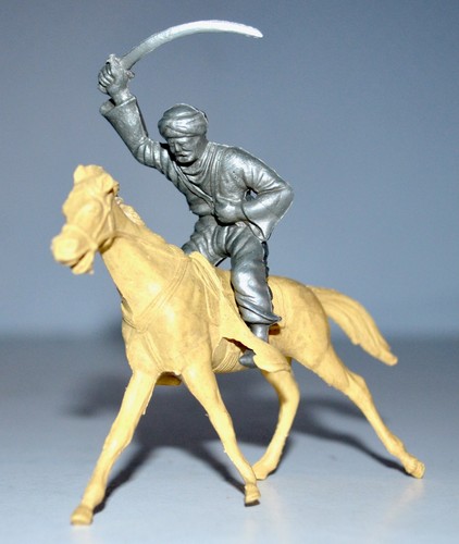 Vintage 1950s Marx Captain Gallant Playset Mounted Arab Plastic Figure ...