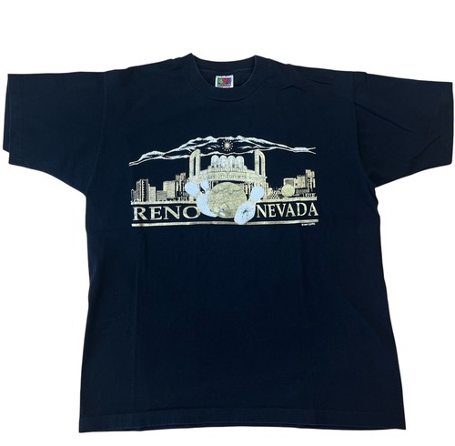 Vintage Reno Nevada T-shirt 1997 Single Stitch Gold Foil Graphic ...