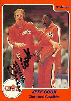 Jeff Cook autographed Basketball Card (Cleveland Cavaliers) 1984 Star ...