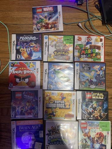 Ds/3Ds Games Lot!! (Lego,Turbo,MarioAngry Birds, Planes, Phineas, And ...