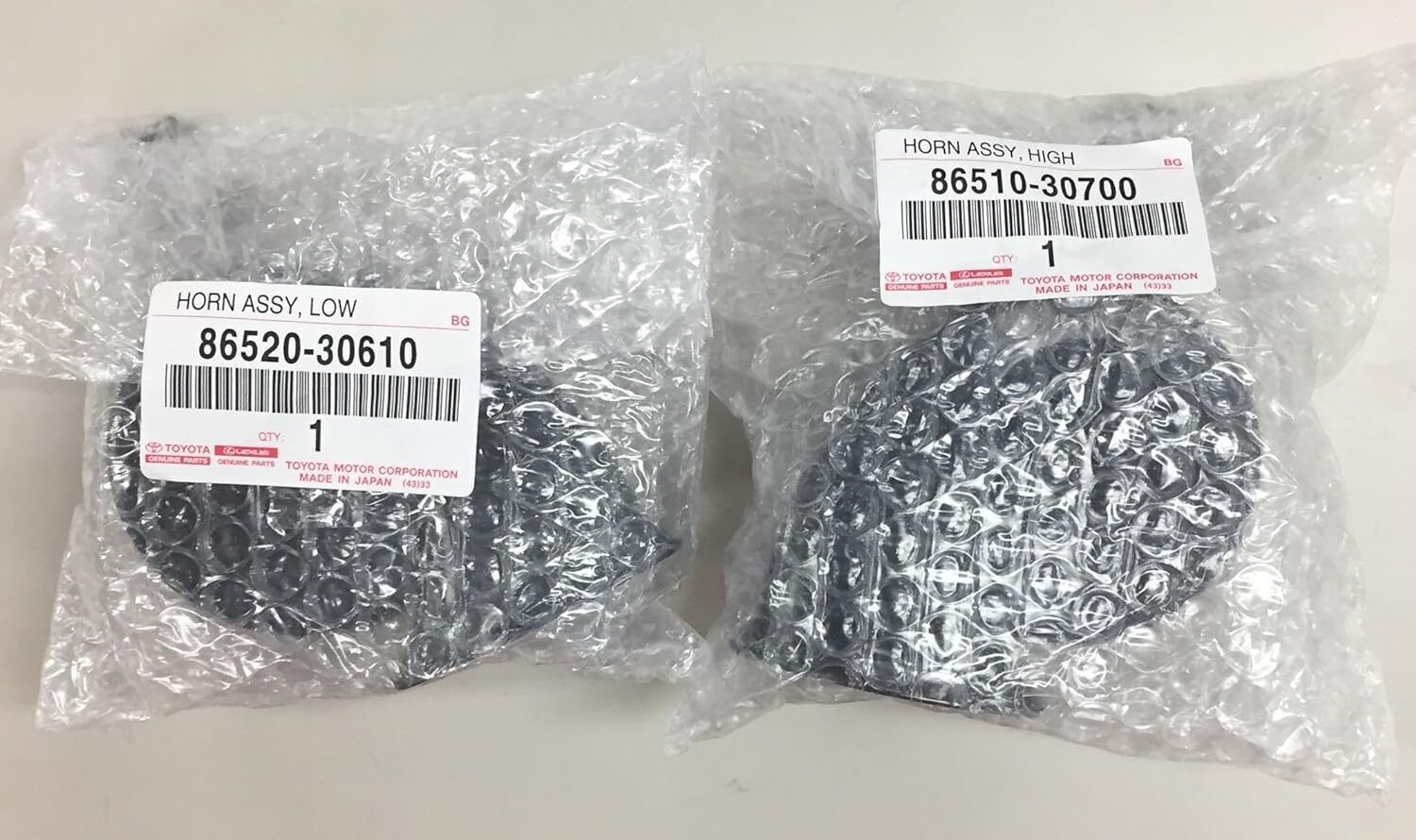 TOYOTA genuine Lexus LS600/600HL high pitched horn/ low pitched Low Hi ...