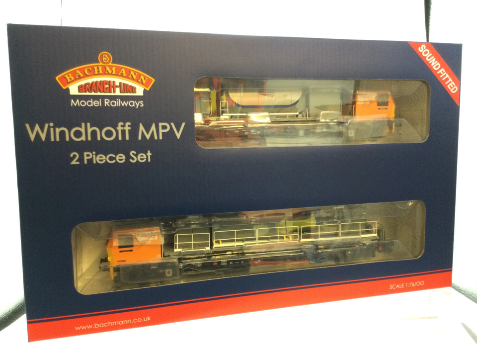 Bachmann 31-579SF OO Gauge Windhoff MPV 2-Car Set Network Rail DCC ...