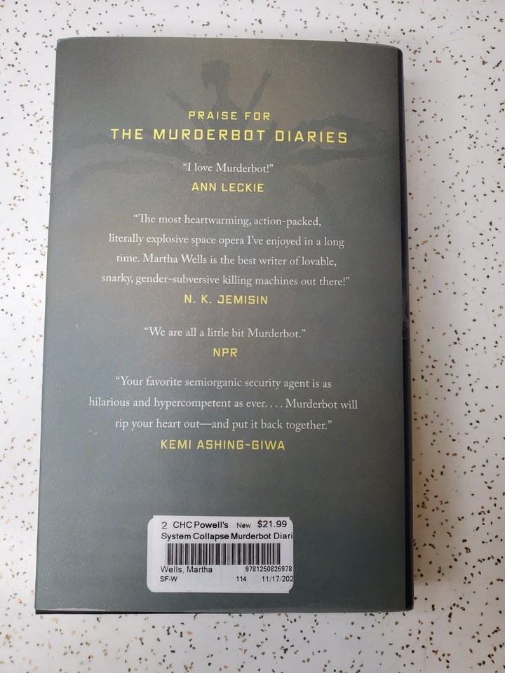 The Murderbot Diaries Book 7: System Collapse by Martha Wells (2023 ...