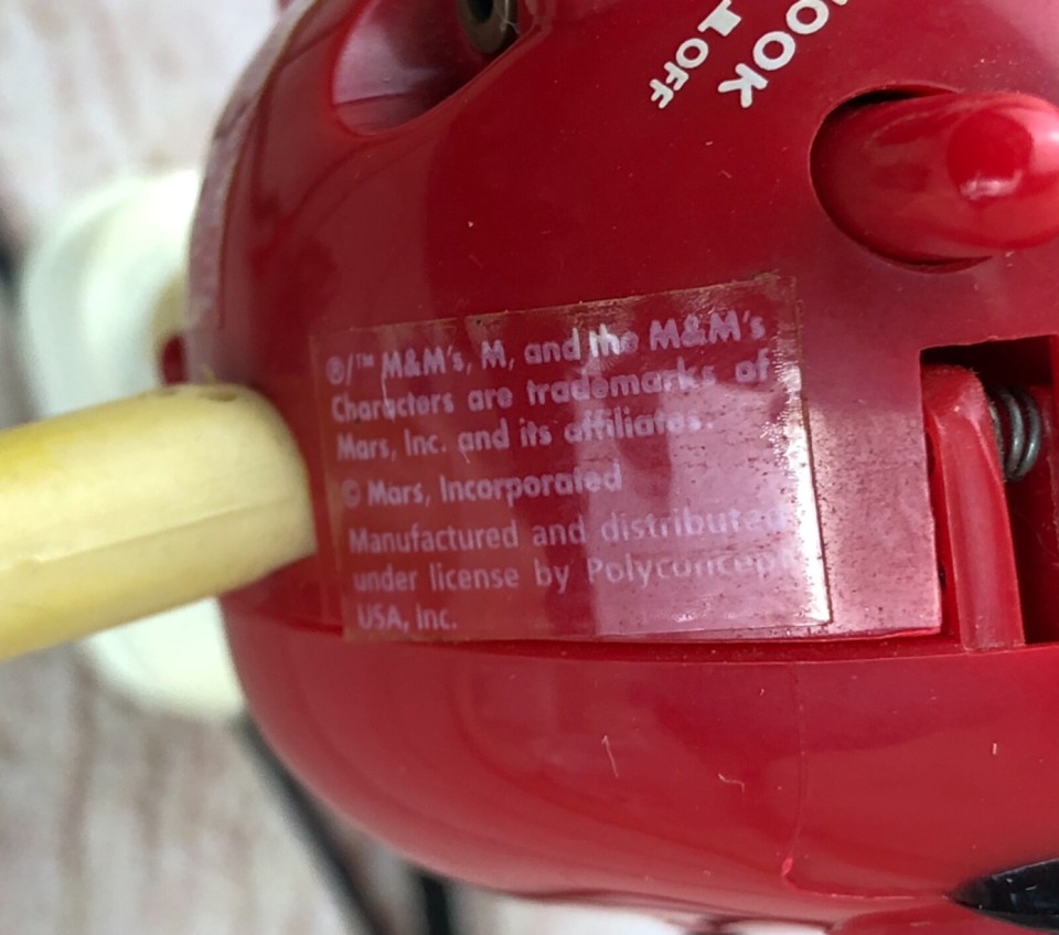 Mars M&M’s Red Candy Talking Hands Free Clip On Phone With Head Set ...