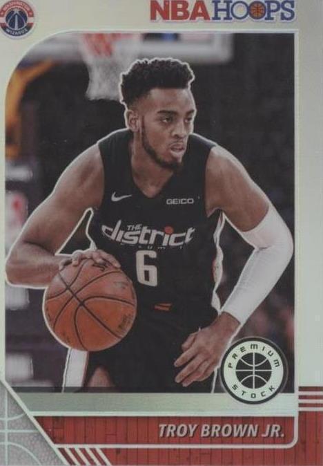 2019-20 Panini NBA Hoops Premium Stock - Troy Brown Jr. #194 Silver ...