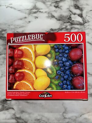 Puzzlebug 500 Piece Jigsaw Puzzle Colorful Fruits New | eBay