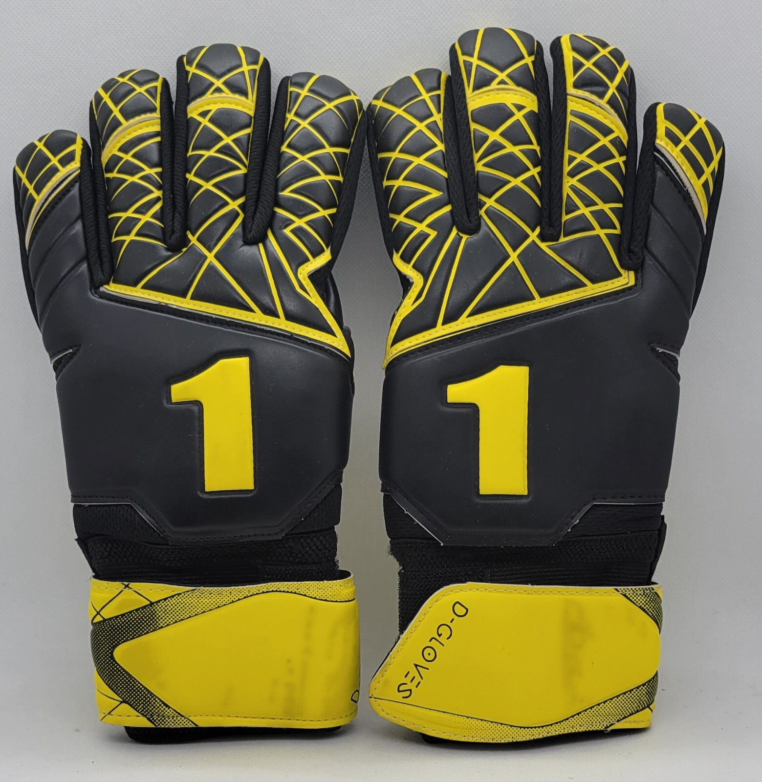 Soccer "Number 1" Goalkeepers Gloves, Yellow and Black, Size 9, NEW | eBay