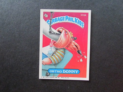1987 Topps Garbage Pail Kids 8th Series 8 Card 333a Ortho Donny | eBay