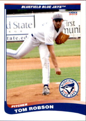 2013 Bluefield Blue Jays Choice #27 Tom Robson Vancouver BC Canada ...