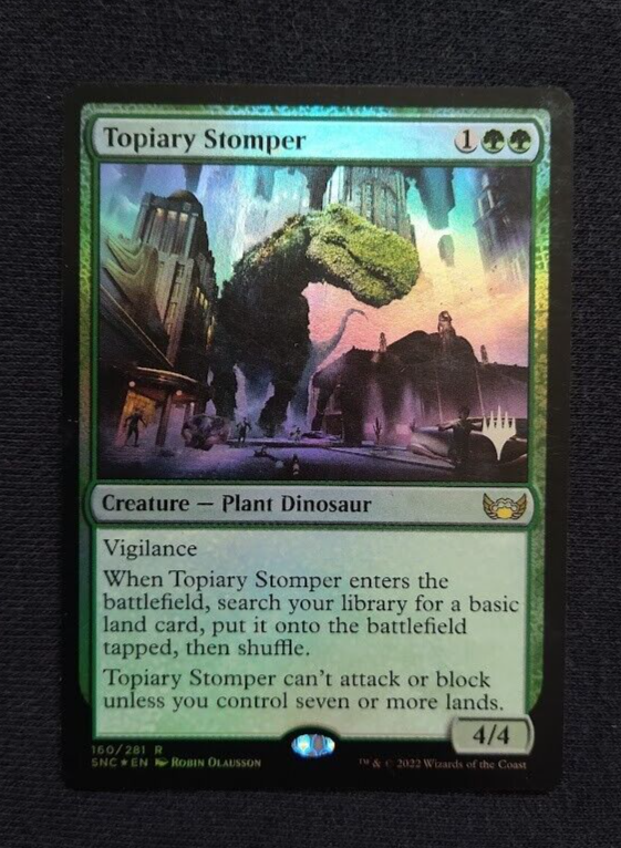 FOIL Topiary Stomper PROMO • NM • Streets of New Capenna • MTG | eBay