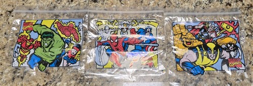WOLVERINE SPIDERMAN HULK ZIPLOC SANDWICH BAGS NEW VTG 1992 MARVEL ...