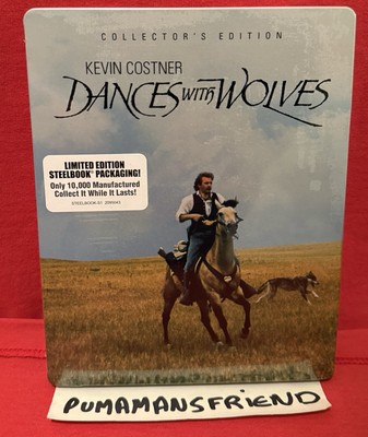 DANCES WITH WOLVES Rare SHOUT FACTORY Blu-Ray STEELBOOK Brand NEW ...