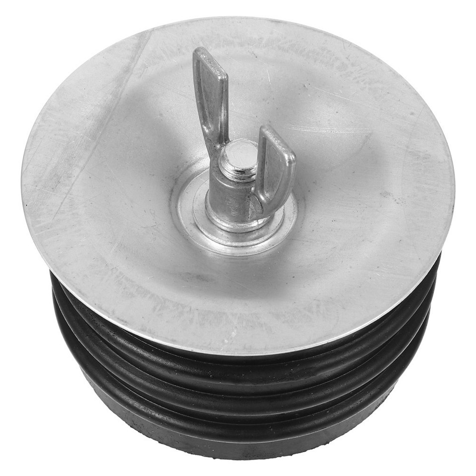 Sink Drain Rubber Bathroom Silicone Water Stopper Sticky Pipe End Cap ...