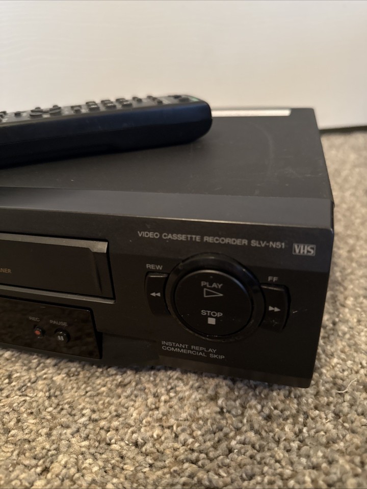 Sony SLV-N51 VCR 4-Head VHS Player Recorder Hi-Fi Stereo W/ Remote ...
