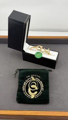 14K Gold OC Hook Bracelet 13.35g CBC The Original Ocean City w/ Box ...