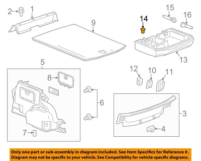 GM OEM 10-24 ATS Rear Body Floor Interior Trim-Support Panel Retainer ...