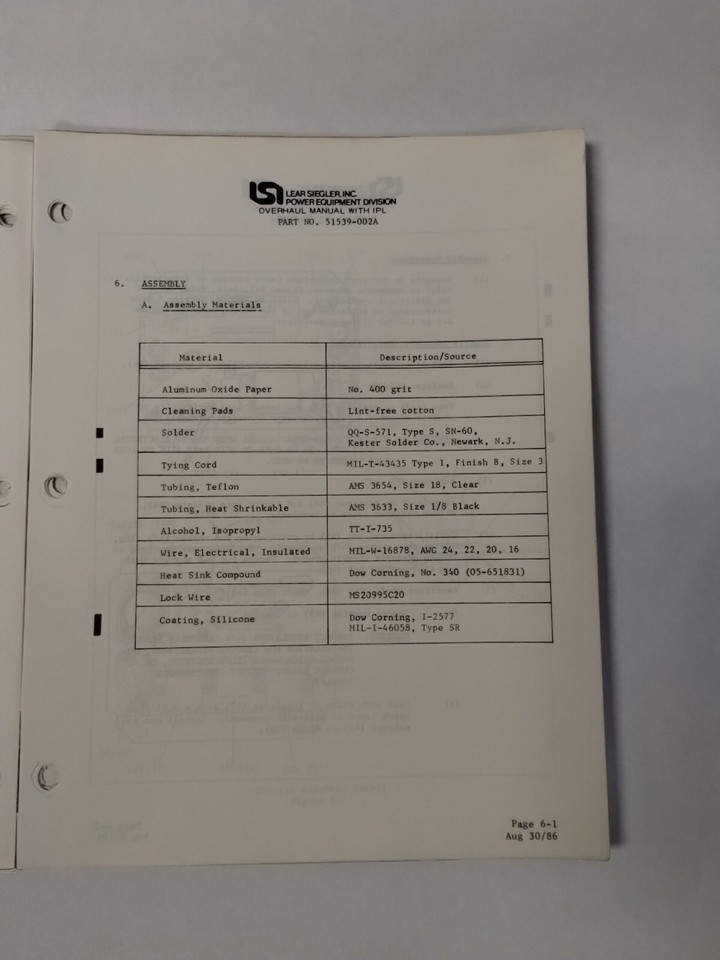 LSI Models 51539-002A-002M-002N/ DC Generator Control Unit Overhaul ...