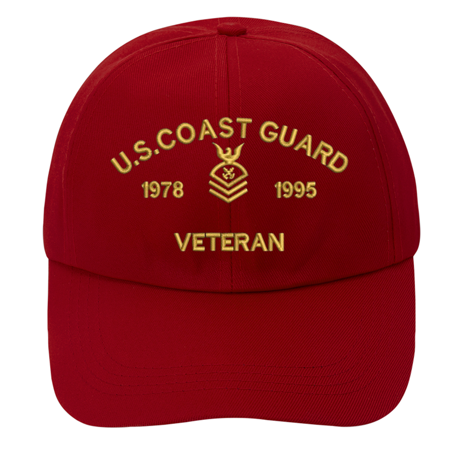 US coast guard veteran hat, Embroidered Hats, Custom Hat, Trucker Cap ...