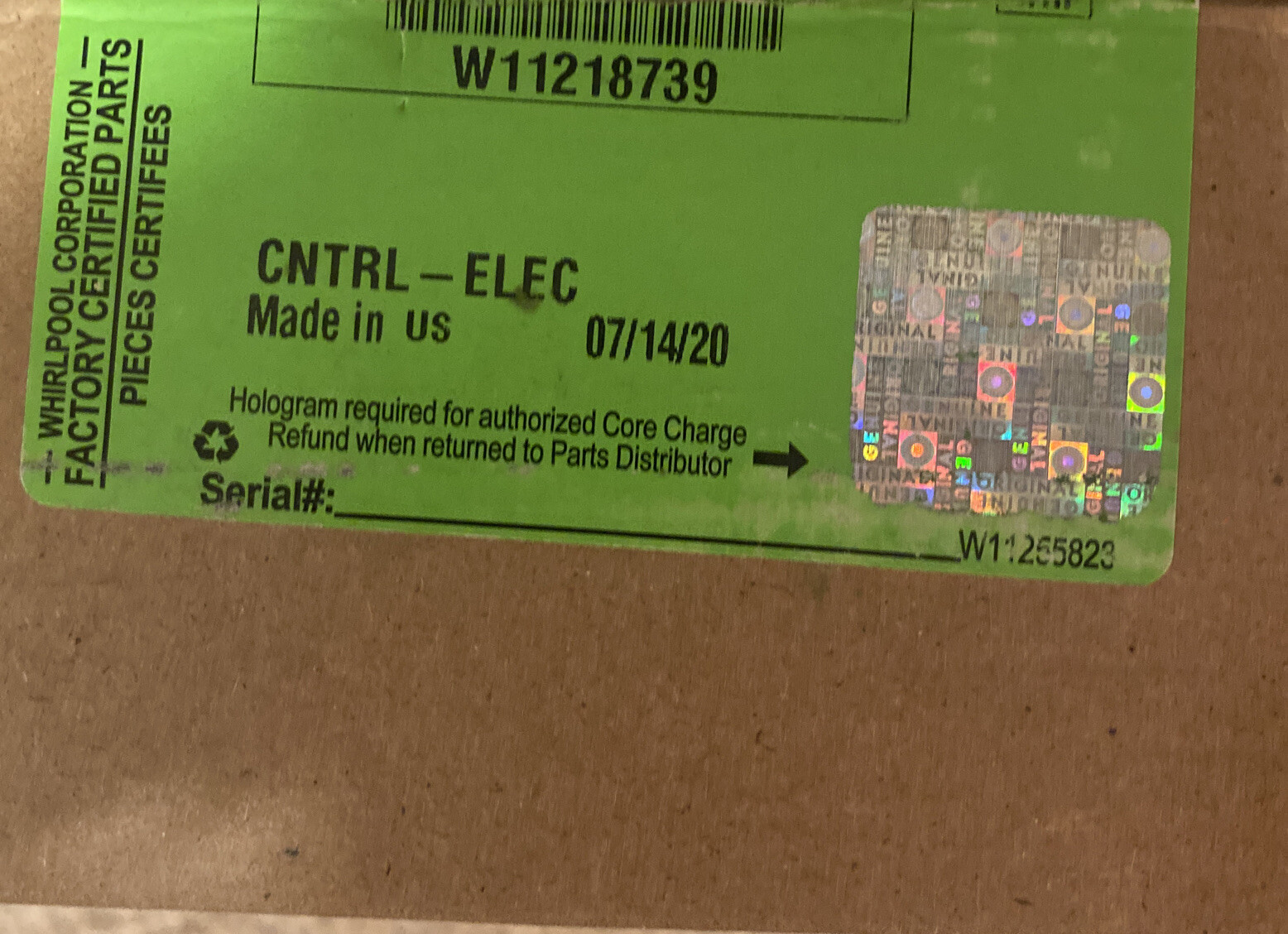 Brand New! OEM! Whirlpool W11218739 Control Board Cntrl-Elec | eBay